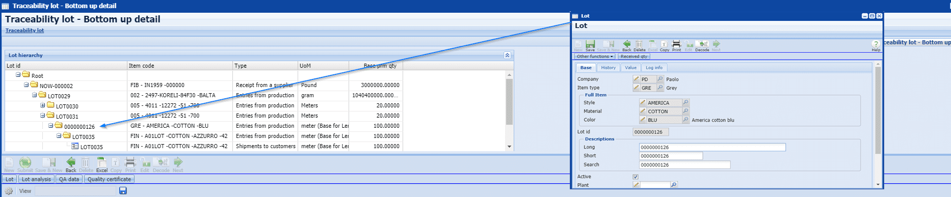 Lot Tracking - Datatex